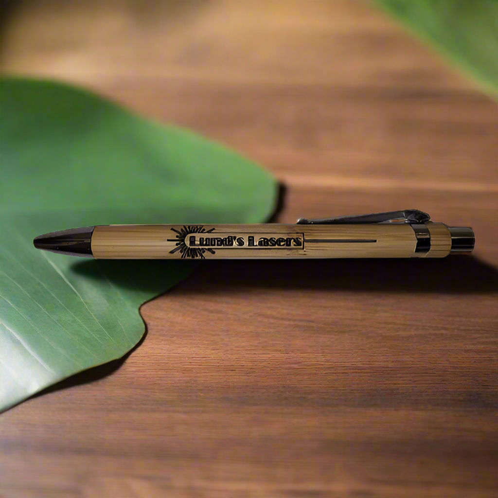 Custom Engraved Bamboo Pen – Lund's Lasers LLC